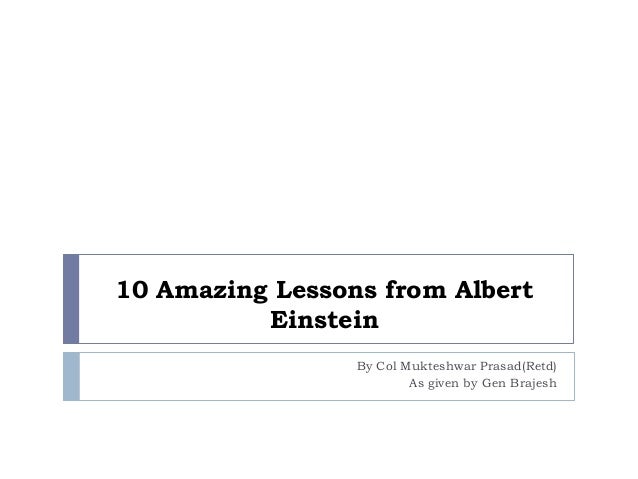 10 amazing lessons from albert einstein