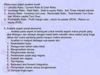 10 analisis kredit | PPTX