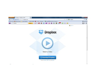 How to Make a Dropbox account | PPT
