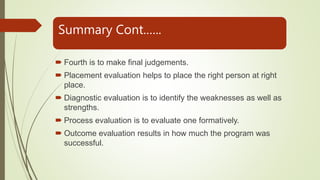 Types of Evaluation | PPTX
