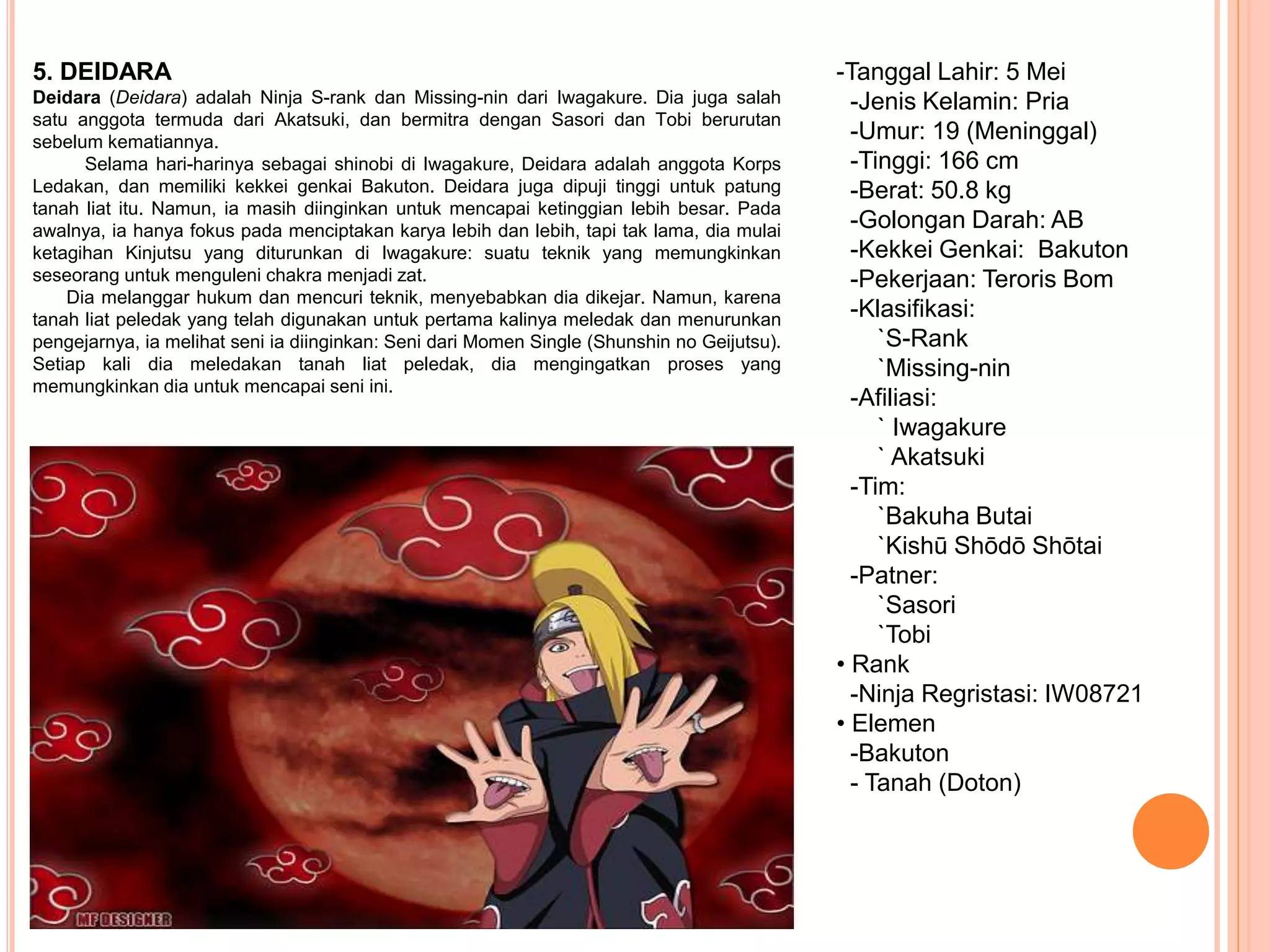 10 anggota akatsuki ppt ihsan | PPTX