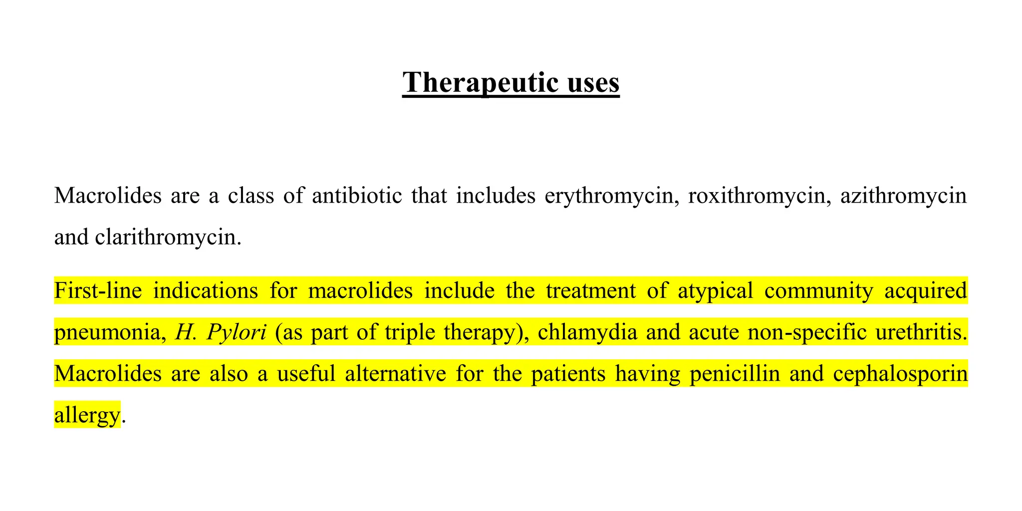 Macrolide antibiotics | PDF