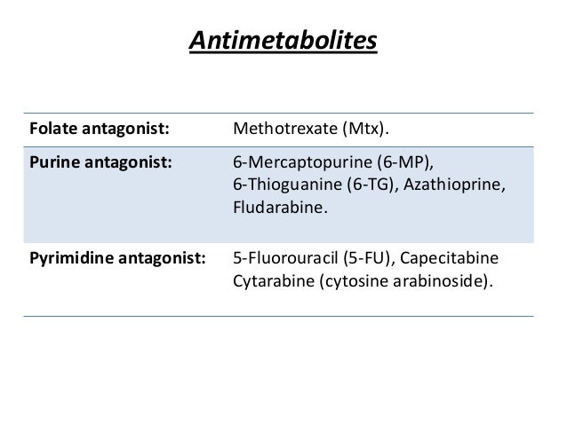Anticancer drugs 3 antimetabolites