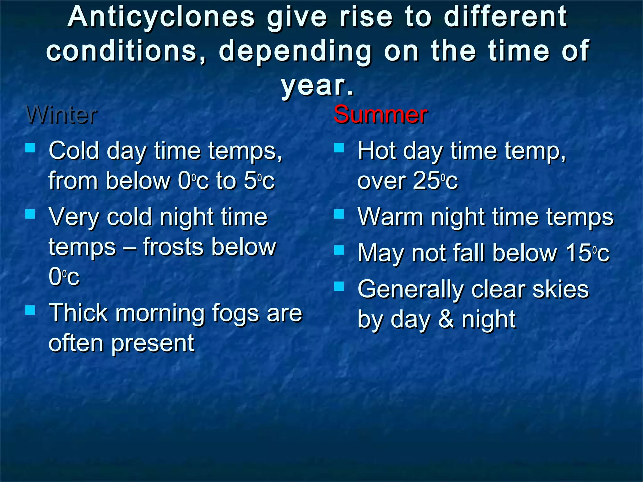 ANTICYCLONES | PPT
