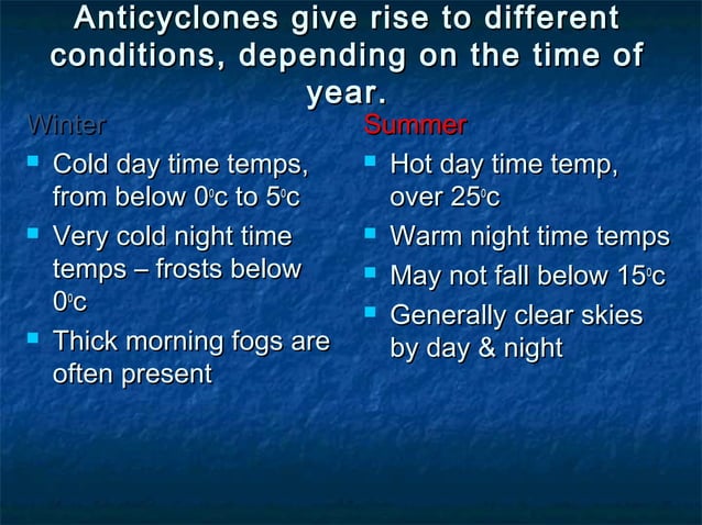 ANTICYCLONES | PPT