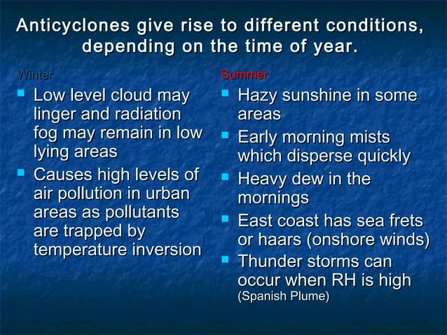 ANTICYCLONES | PPT