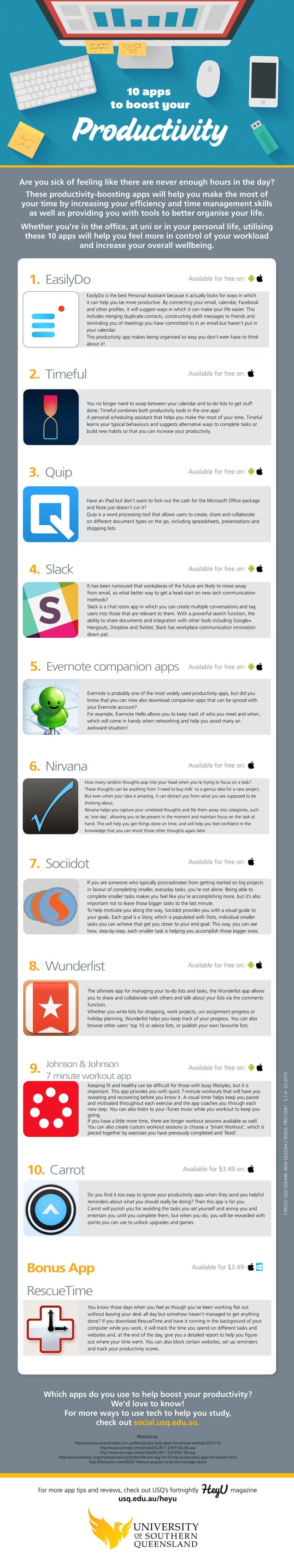 10 apps to boost your productivity | PDF