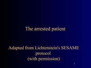 The Arrested Patient | PPT