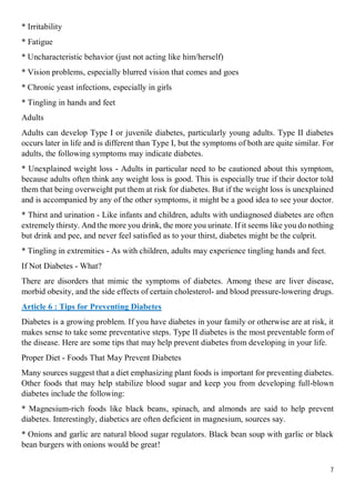 10 articles diabetes | PDF