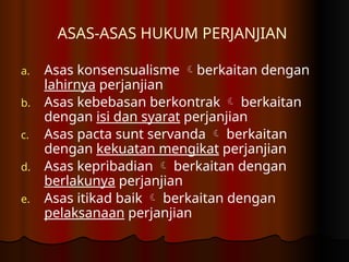 10 Asas-asas Hukum Perjanjian yang harus dipelajari oleh mahasiswa ...