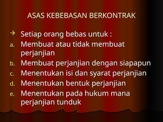 10 Asas-asas Hukum Perjanjian yang harus dipelajari oleh mahasiswa ...