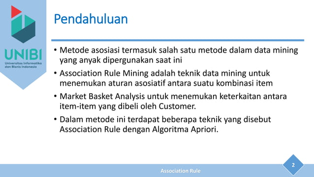 10 Association Rule Apriori 1 Pdf