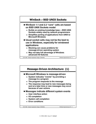 WinSock Asynchronous Input/Output | PDF