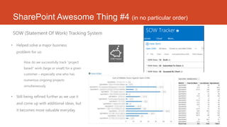 10 AWESOME Things We've Done With SharePoint | PPTX