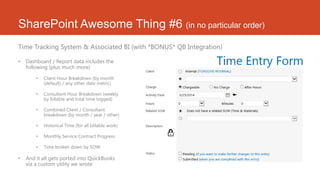 10 AWESOME Things We've Done With SharePoint | PPTX