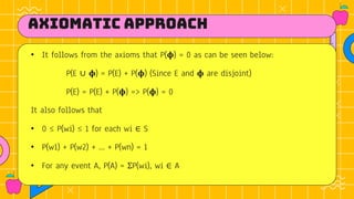 10 axiomatic approach to probability | PPT