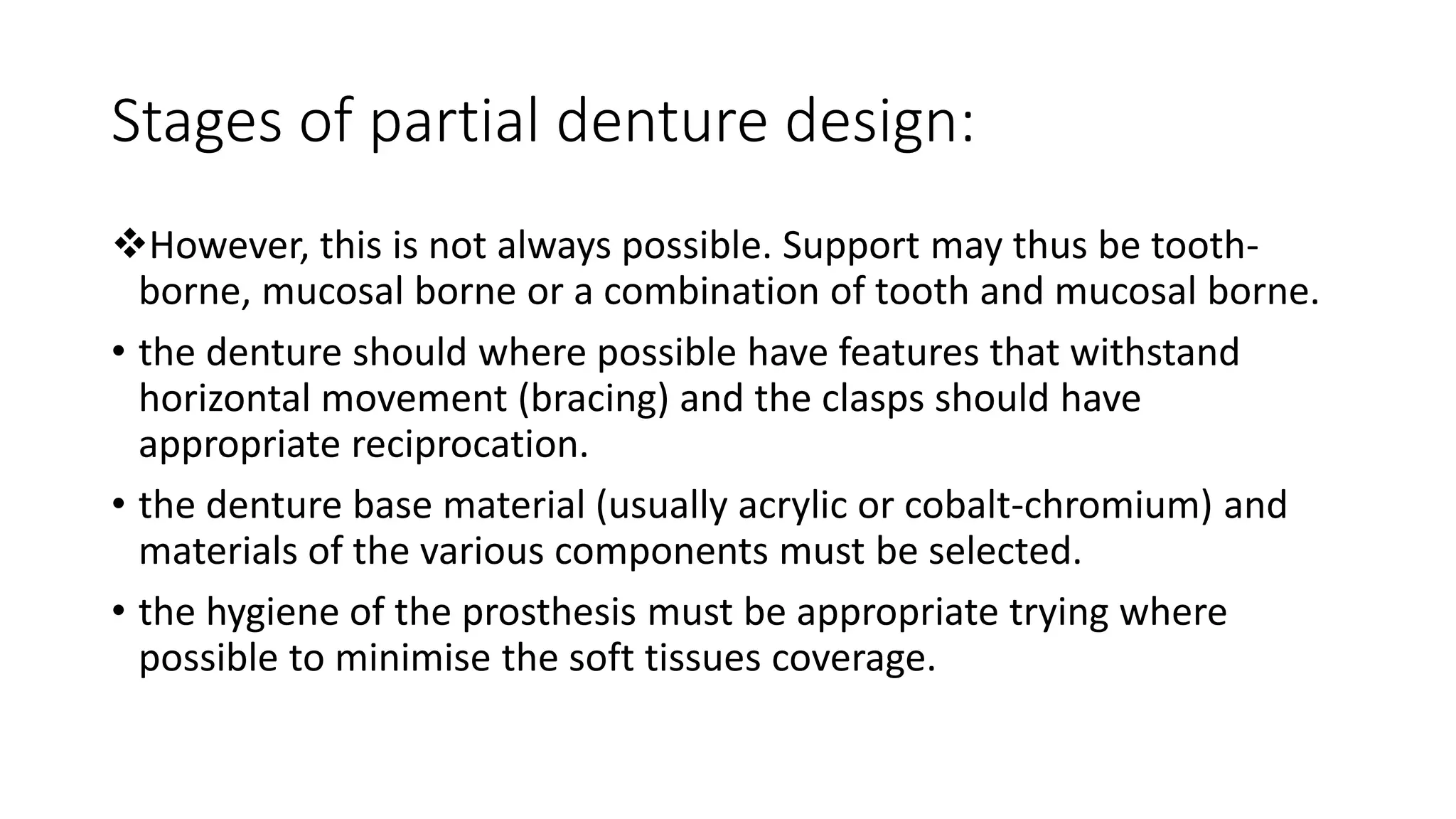 removable partial dentures | PPTX