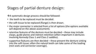 removable partial dentures | PPTX