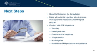 Good Clinical Practice Inspections - Consultation to introduce a pilot ...