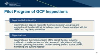 Good Clinical Practice Inspections - Consultation to introduce a pilot ...