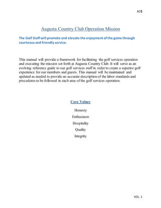 GOLF OPERATIONS MANUAL | DOCX