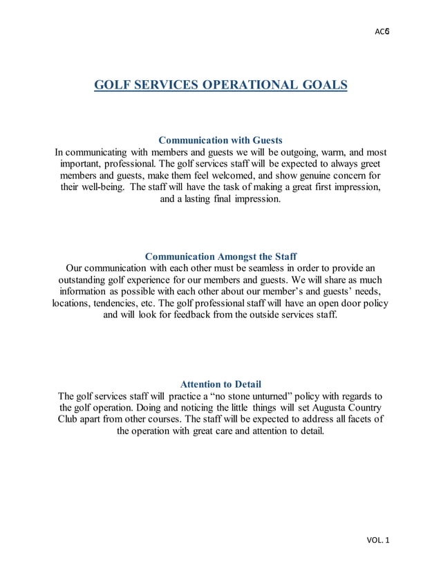 GOLF OPERATIONS MANUAL | DOCX