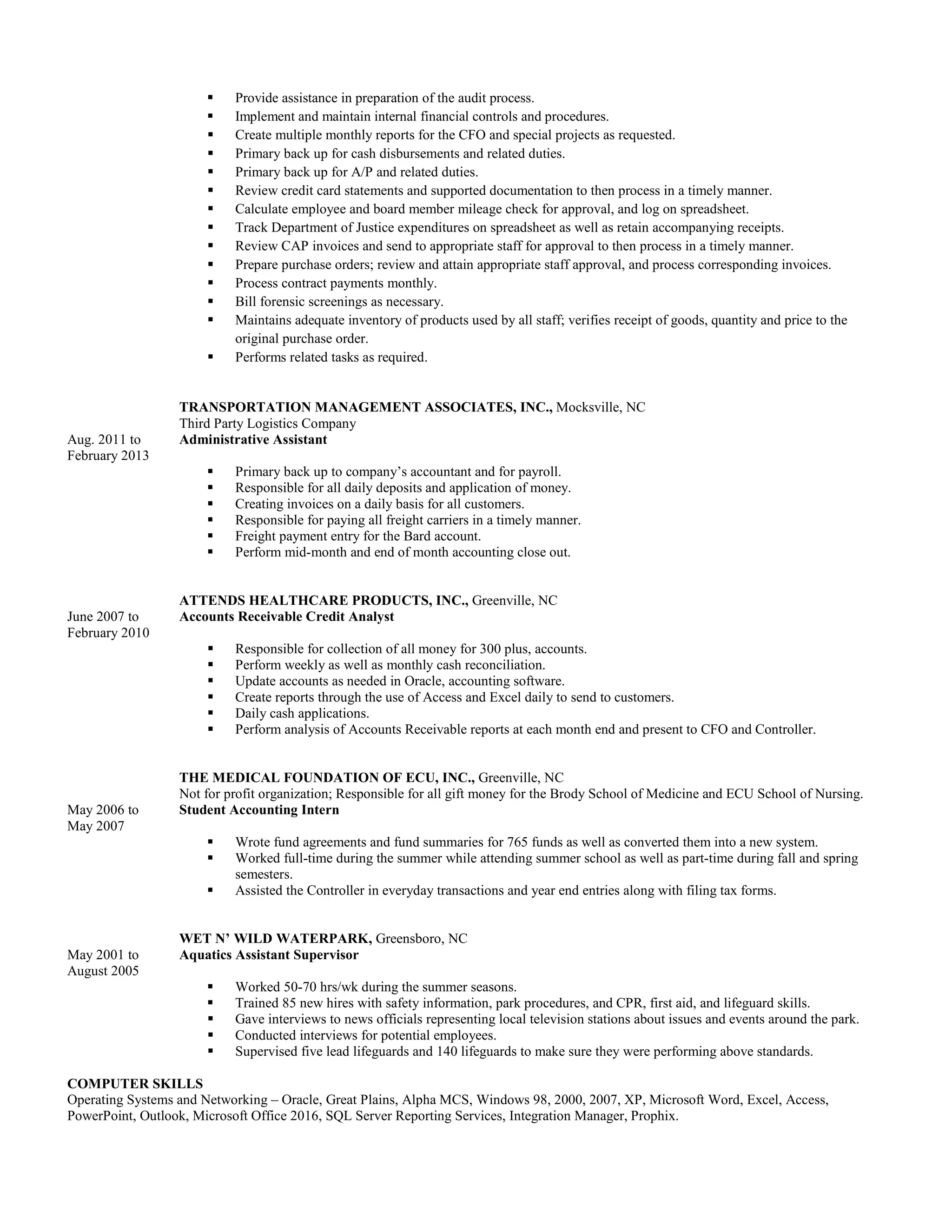 Jamie Resume 10202016 | PDF