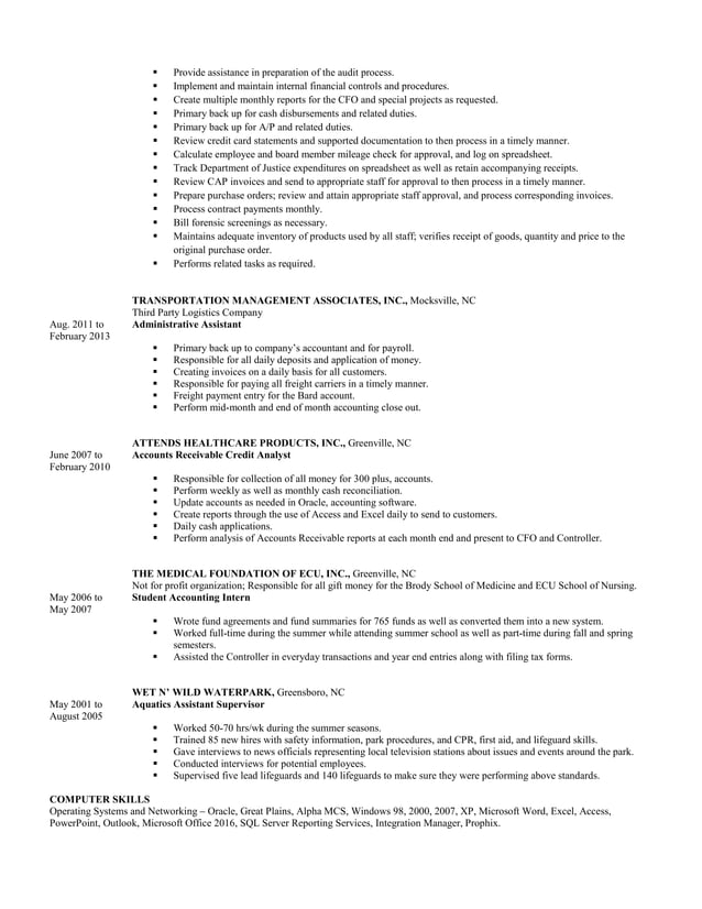 Jamie Resume 10202016 | PDF