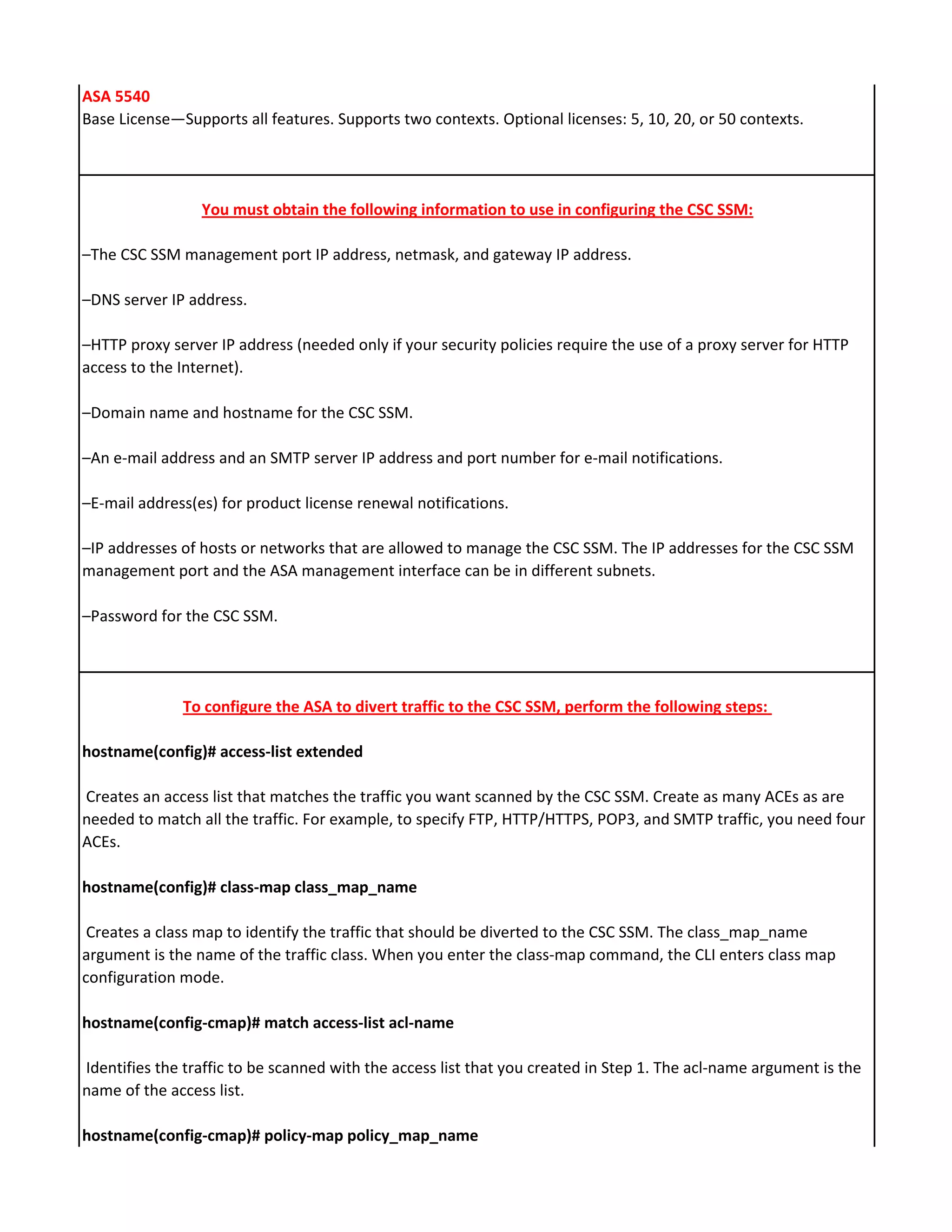 ASA CSC Module | PDF