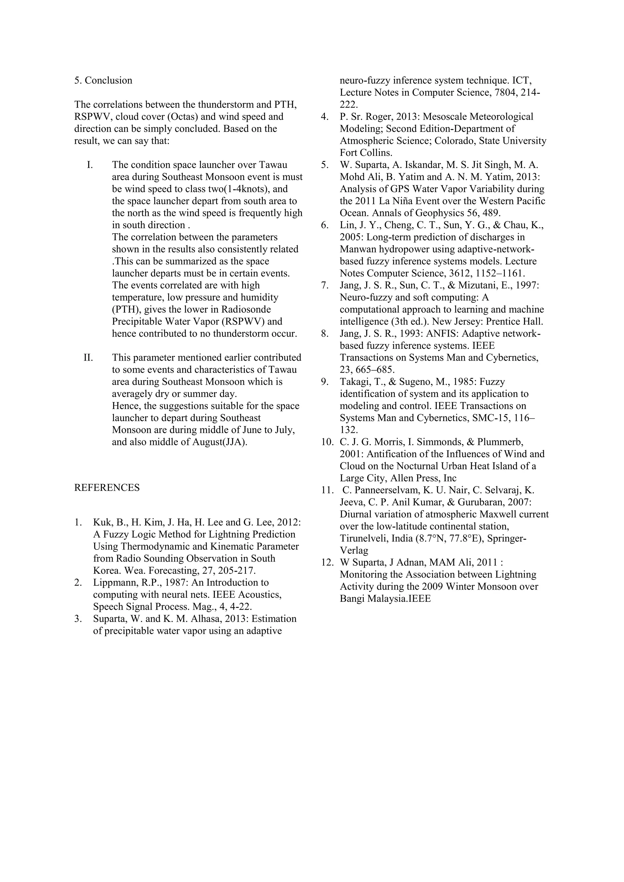 An Investigation of Several Thunderstorms During Southern Monsoon Over ...
