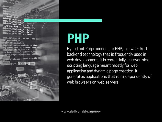 Top 10 Backend Technologies You Must Know | PDF | Programming Languages ...