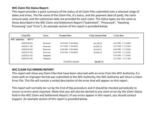 JPMA WIC 10 - Running Reports | PPTX