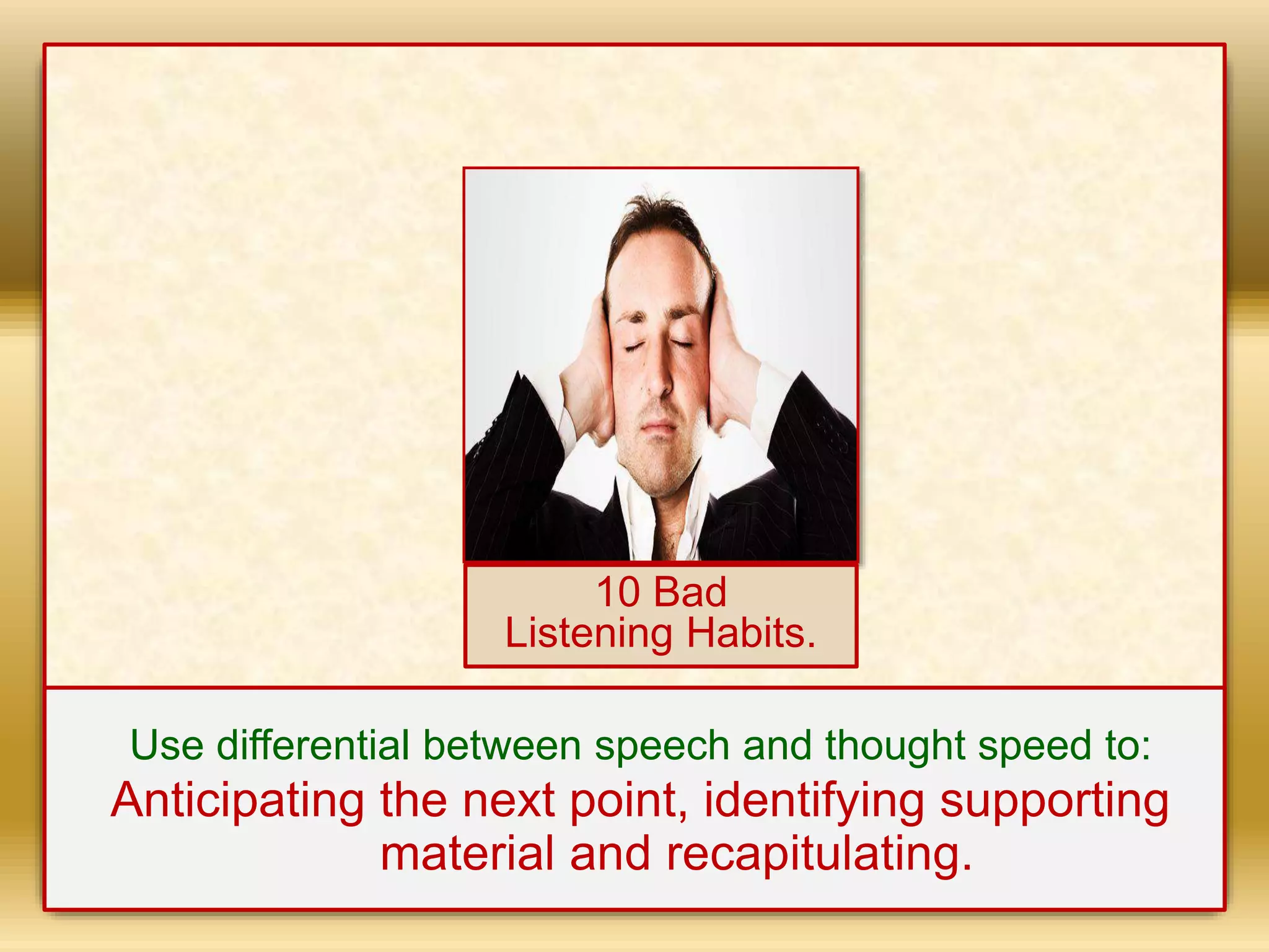 10 bad listening habits | PPTX