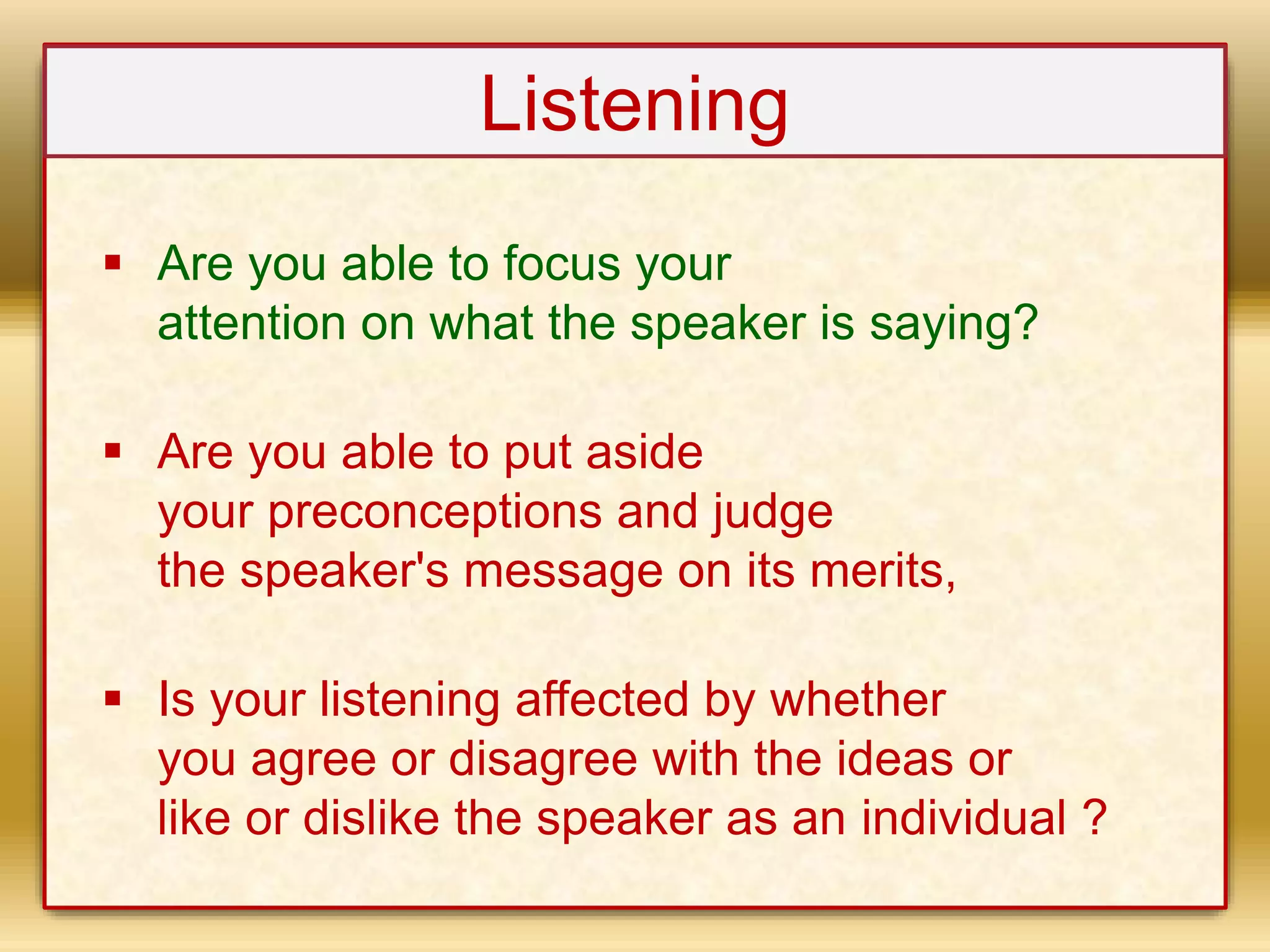 10 bad listening habits | PPTX