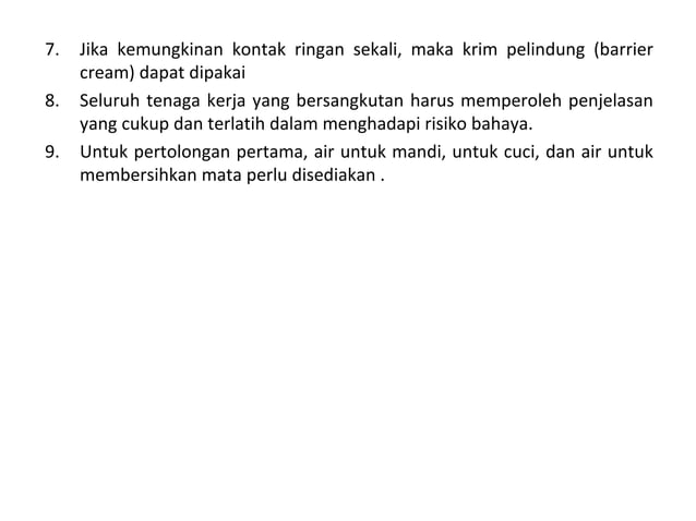 bahan berbahaya & keselamatan kerja | PPT