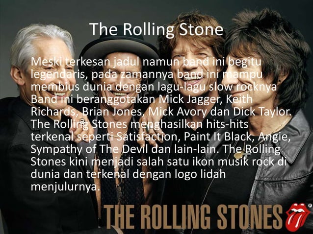 10 band rock legendaris sepanjang masa | PPT