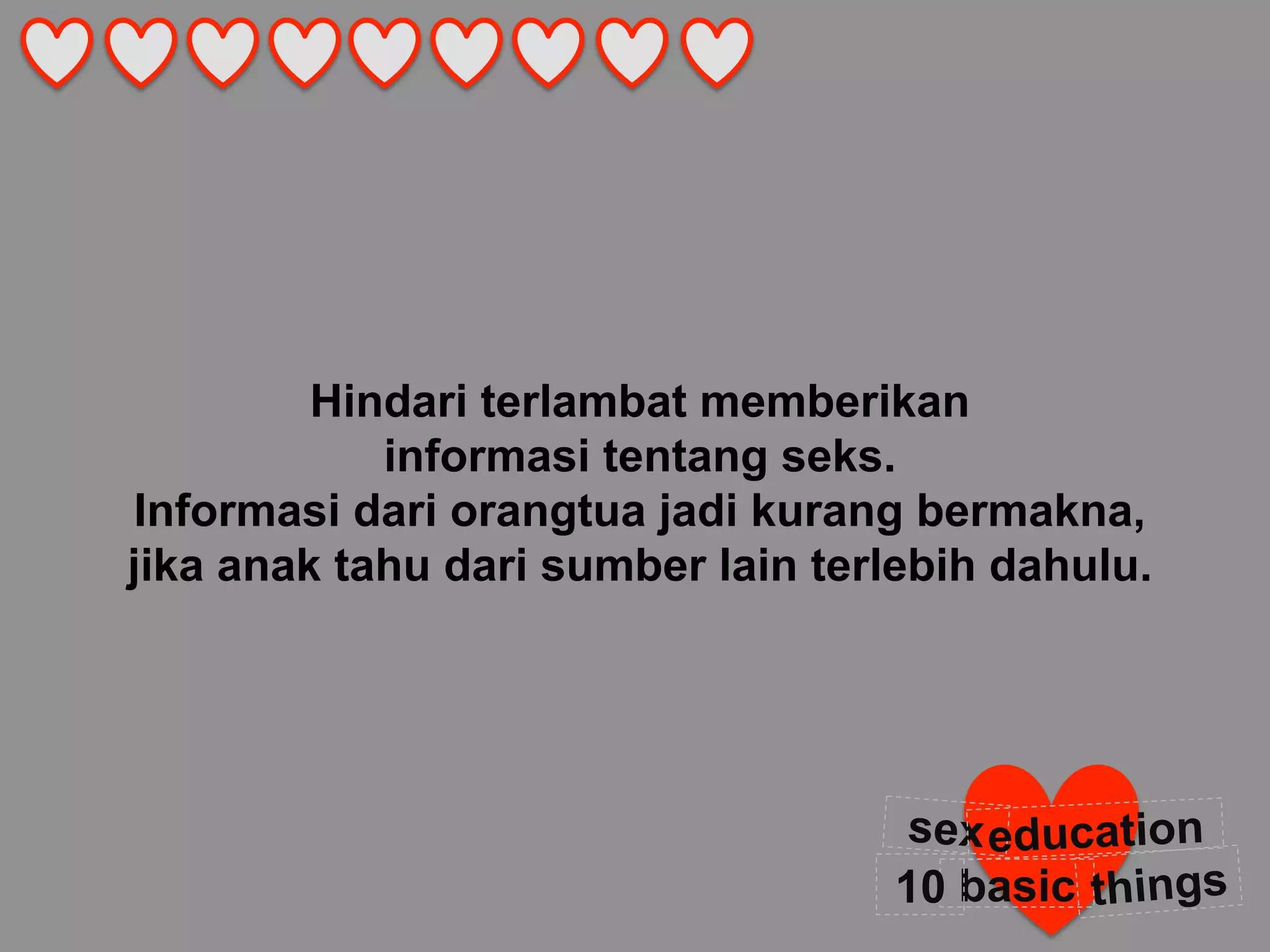 10 Basic Things In Sex Education Ppt
