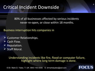 10 b business continuity following a critical incident 15 slides | PPT