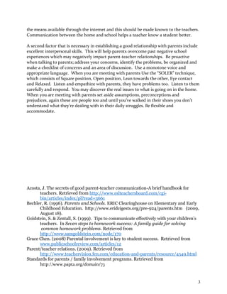 Parent Teacher Communication | DOC | Parenting Children Aged 4-11 ...