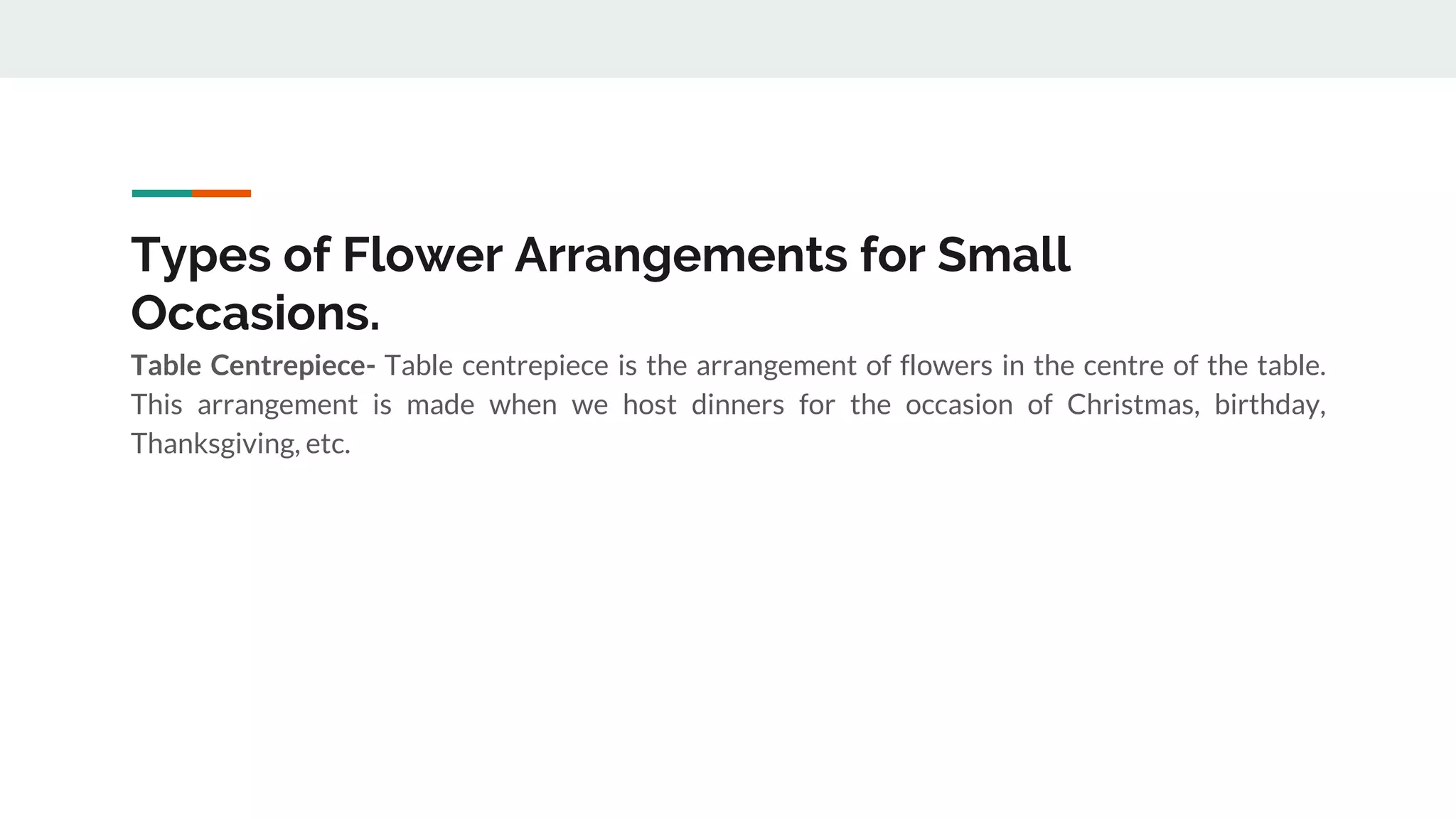 10 beautiful types of flower arrangements for various occasions. | PPTX