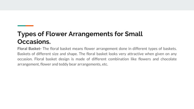10 beautiful types of flower arrangements for various occasions. | PPTX ...