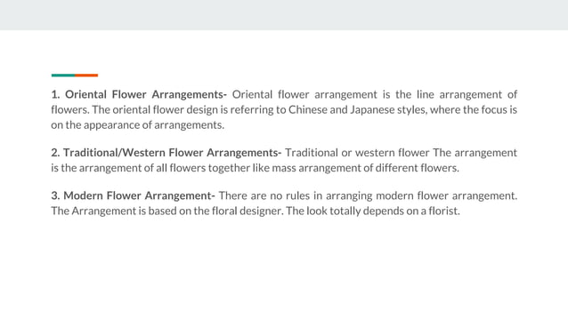 10 beautiful types of flower arrangements for various occasions. | PPTX ...