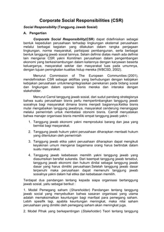 10, BE & GG, MARISA DOSMA SITANGGANG, HAPZI ALI, CORPORATE SOCIAL RESPONSIBILITIES (CSR ...