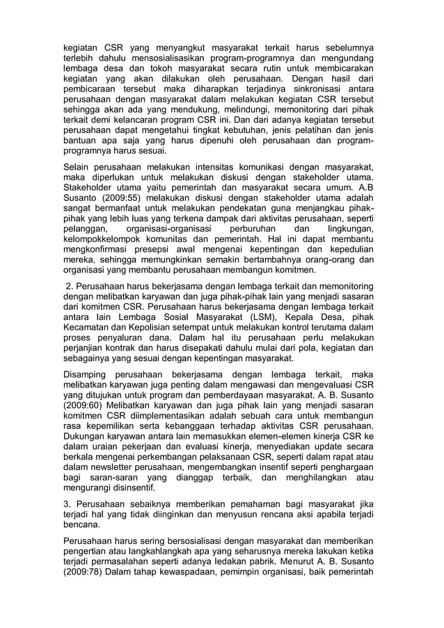 10, BE & GG, MARISA DOSMA SITANGGANG, HAPZI ALI, CORPORATE SOCIAL RESPONSIBILITIES (CSR ...