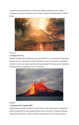 10 bencana alam terbesar di | PDF