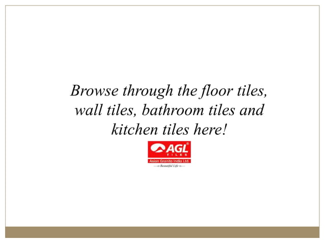 10 BENEFITS OF AGL FLOOR TILES | PPT