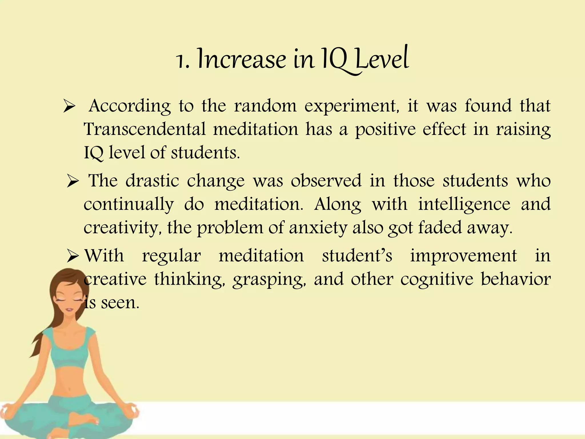 10 Benefits of Meditation to Students | PPTX