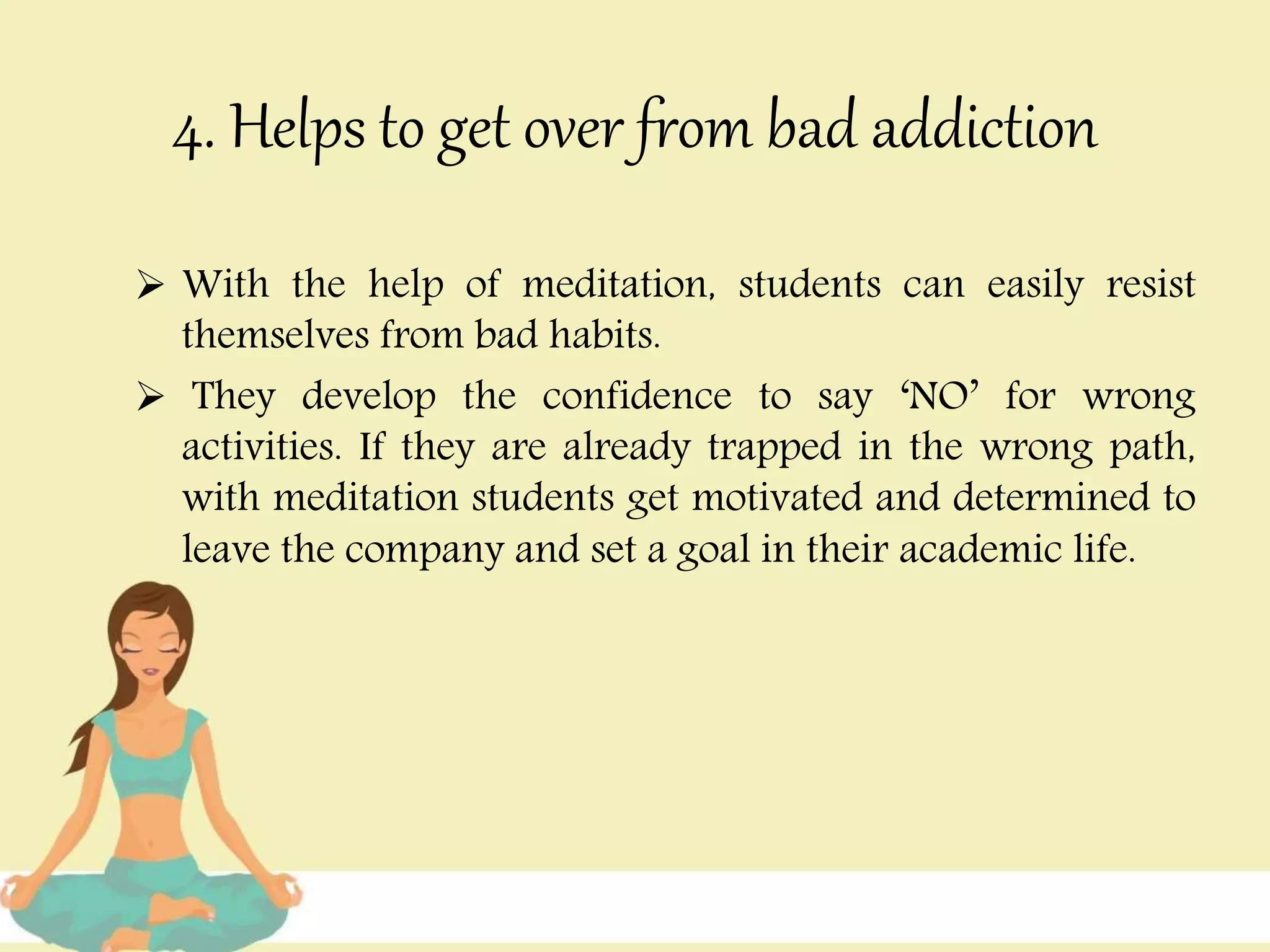 10 Benefits of Meditation to Students | PPTX