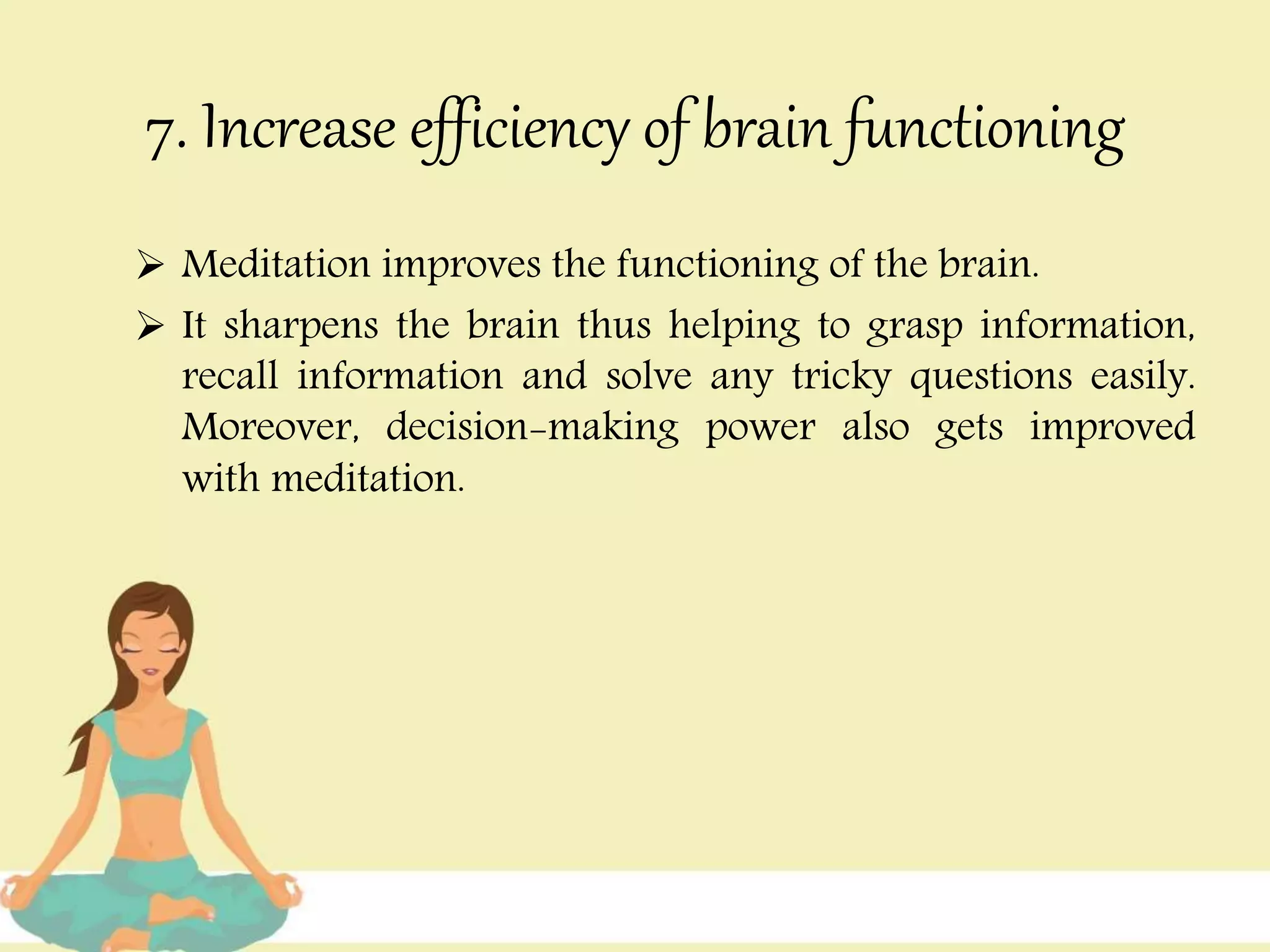 10 Benefits of Meditation to Students | PPTX