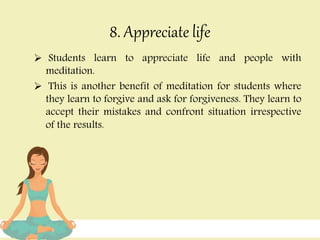 10 Benefits of Meditation to Students | PPTX